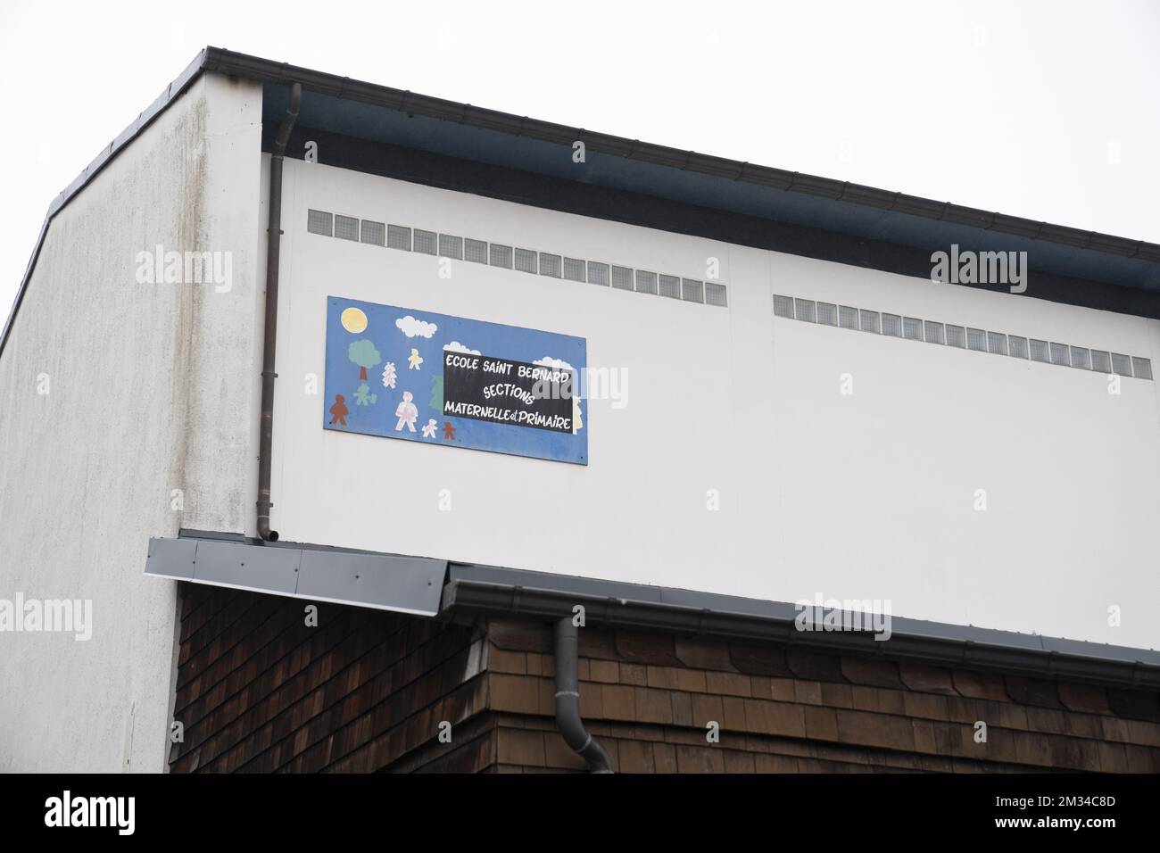 Illustration picture shows the Saint-Bernard primary school in Arlon ...