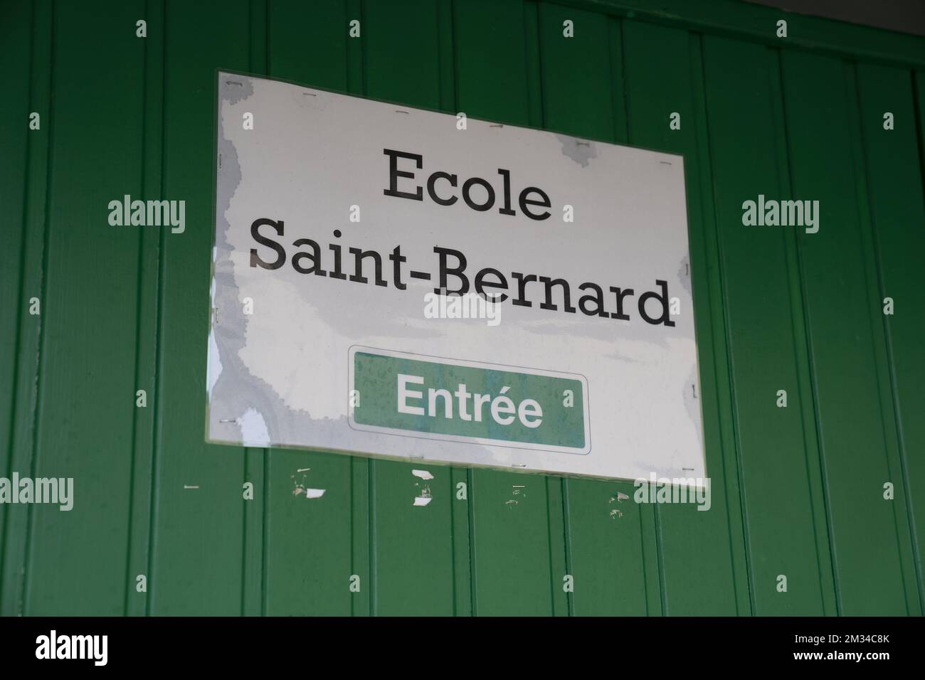 Illustration picture shows the Saint-Bernard primary school in Arlon ...