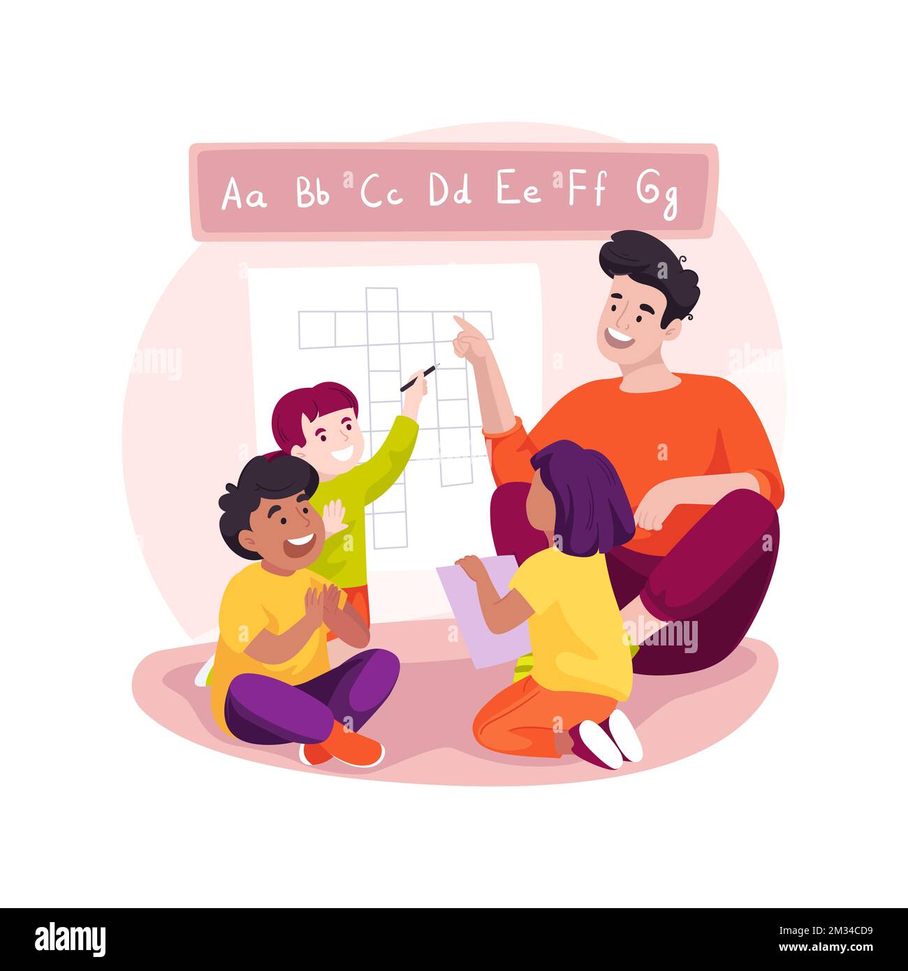 Homeschool co-op isolated cartoon vector illustration Stock Vector ...