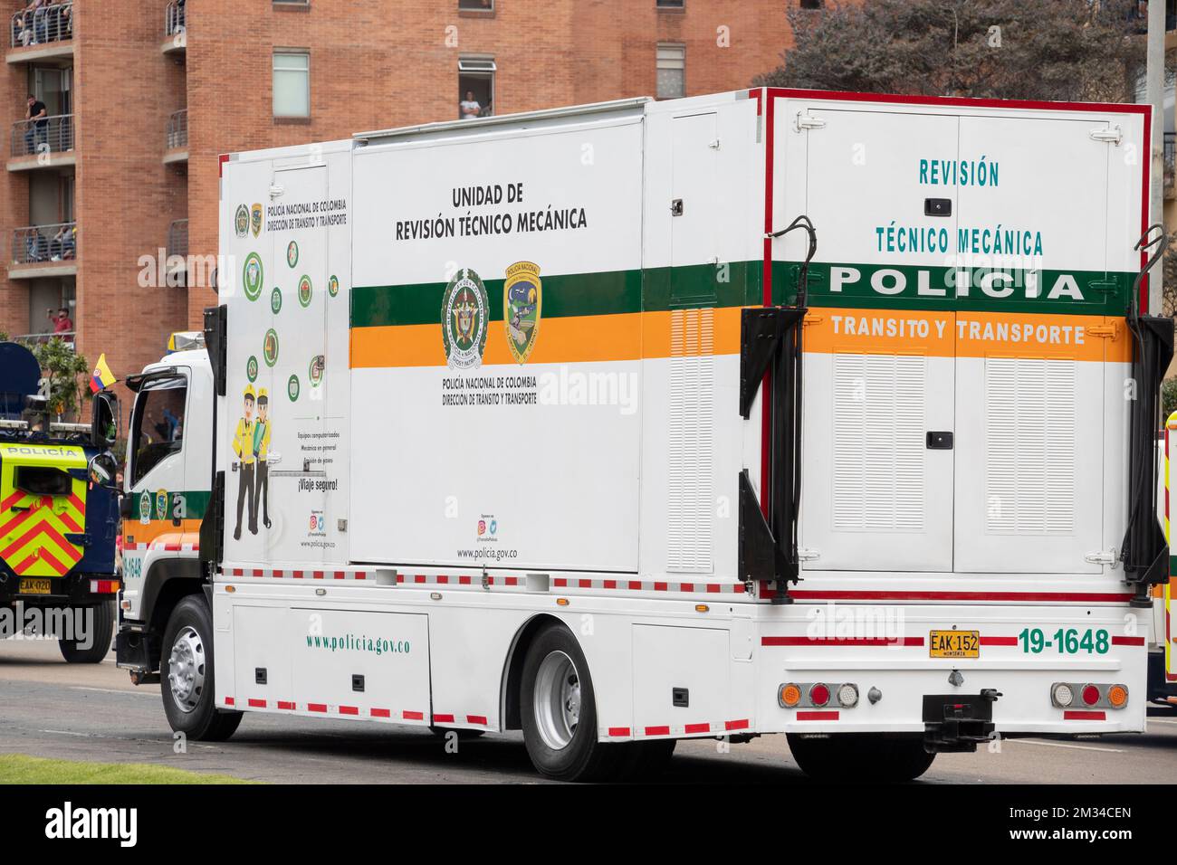 Traffic and Transit Police Truck vehicle during independence day parade ...