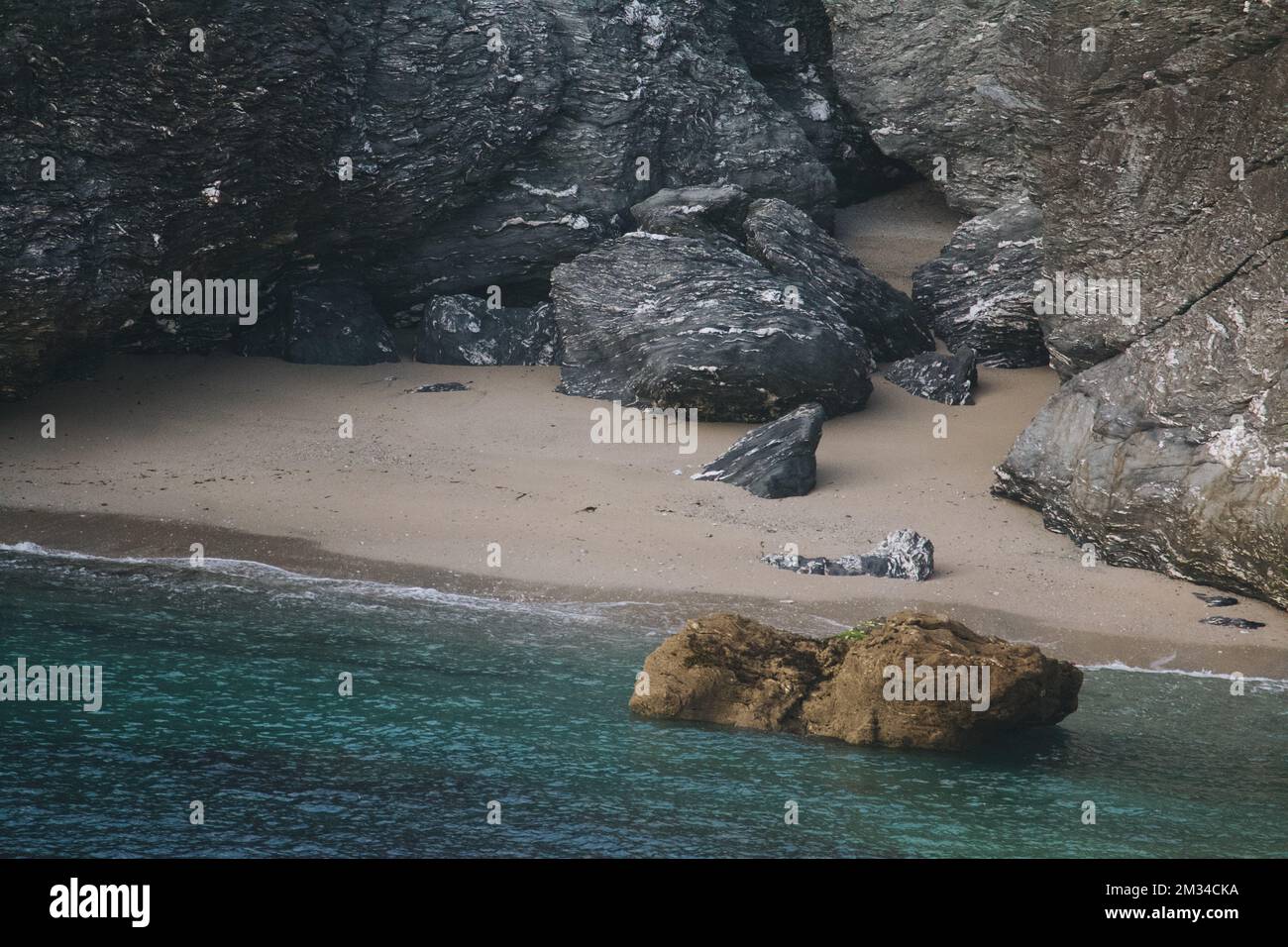 The famous places of the island Belle Ile en Mer, Needles of Port-Coton ...