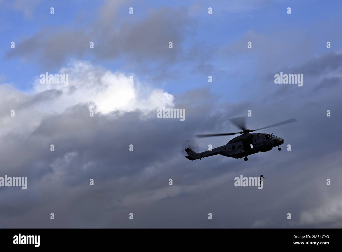 Illustration picture shows the NH90 Helicopter in action during a visit ...