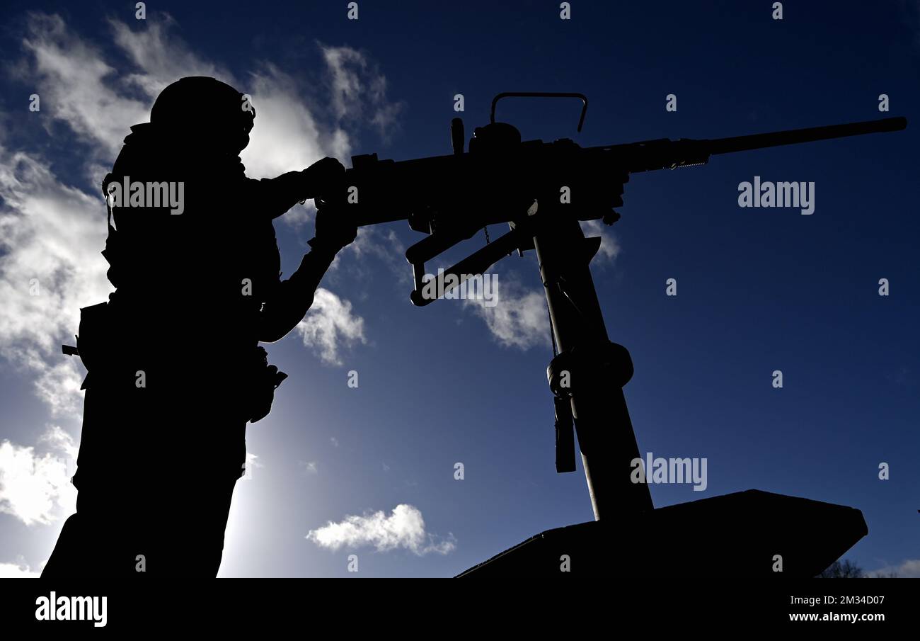 Illustration picture shows soldiers pictured during a visit of Belgian ...