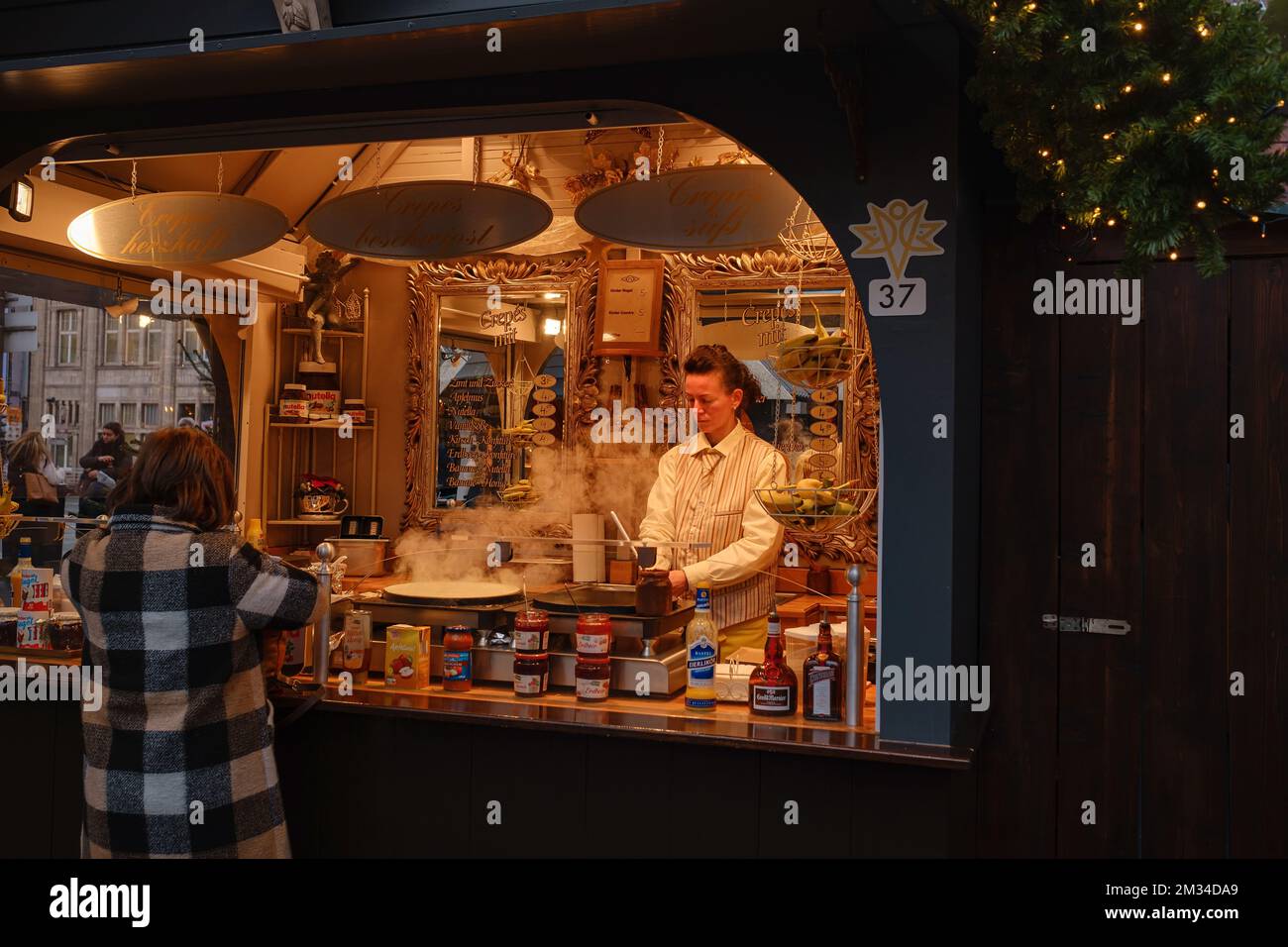 Cologne, Germany - December 13, 2022: different types of christmas ...