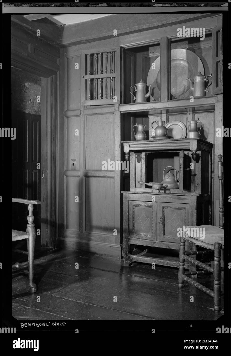 Gloucester, Beauport, Sleeper-McCann House, interior, Jacobean room ...