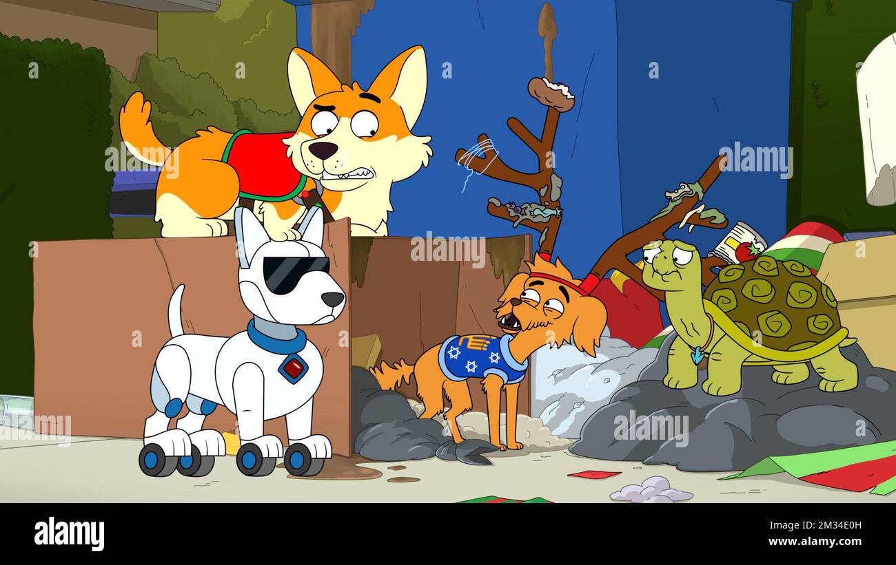 HOUSEBROKEN, from left: Elsa (voice: Clea Duvall), Diablo (voice: Tony ...