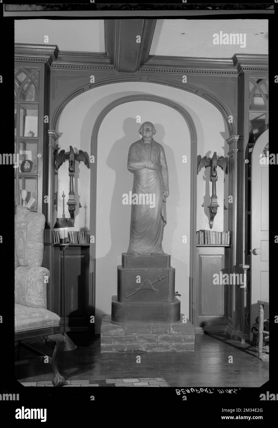 Gloucester, Beauport, Sleeper-McCann House, interior, stair hall ...