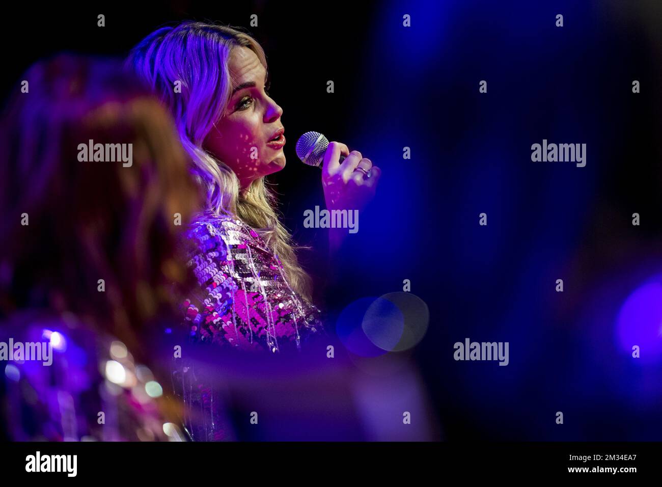 Klaasje Meijer of K3 pictured during a press conference of children's ...