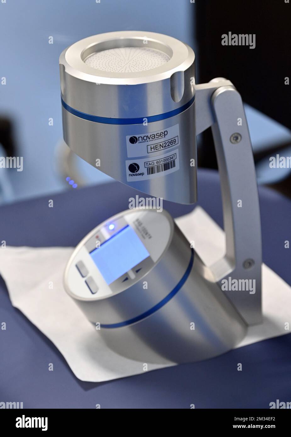 Illustration shows Novasep instrument in marge of a visit of EU ...