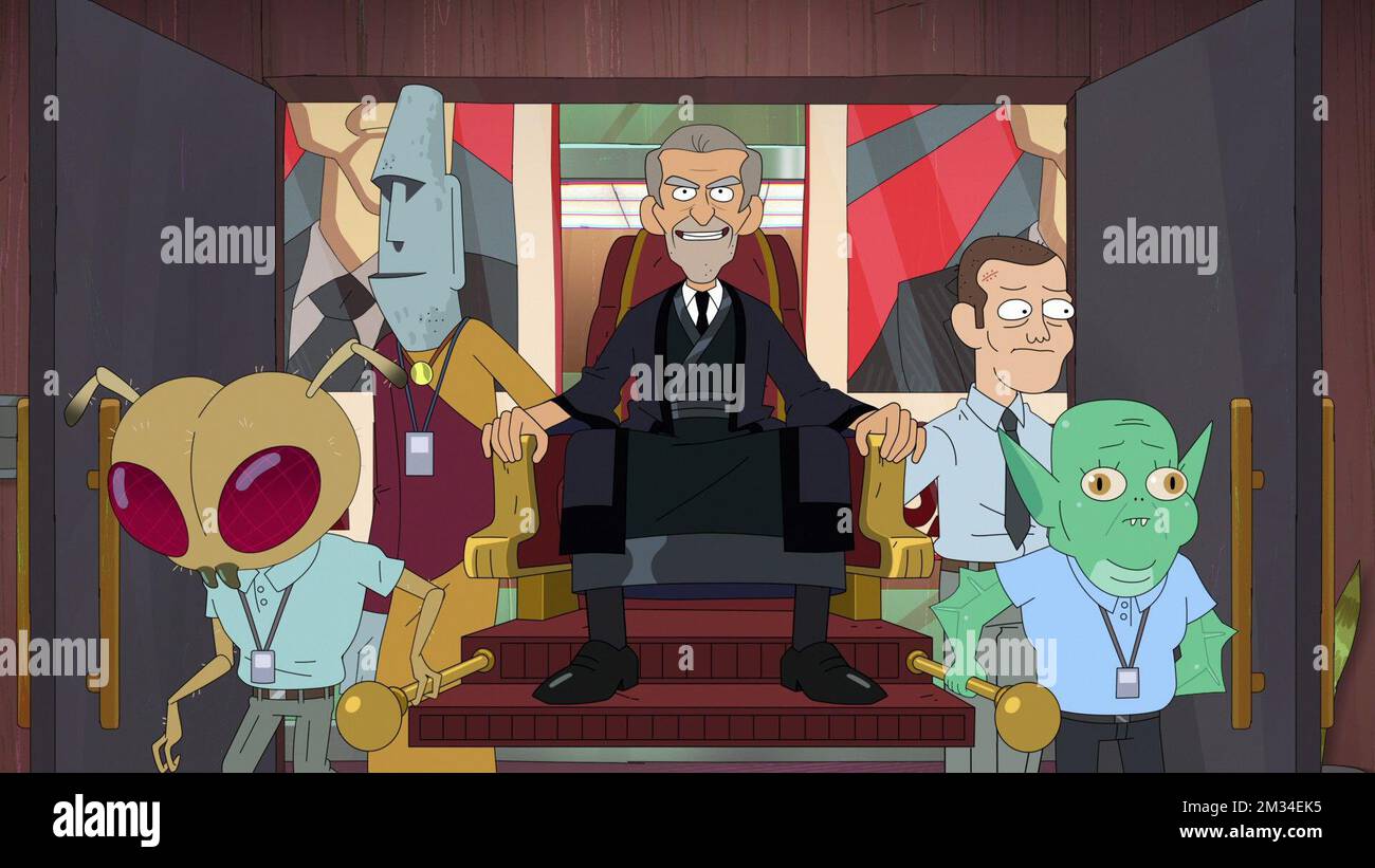 INSIDE JOB, center: Rand Ridley (voice: Christian Slater), (Season 2 ...