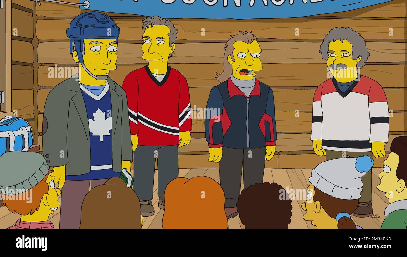 THE SIMPSONS, from left: Dave Tiger' Williams, Stu Grimson, Dave ...