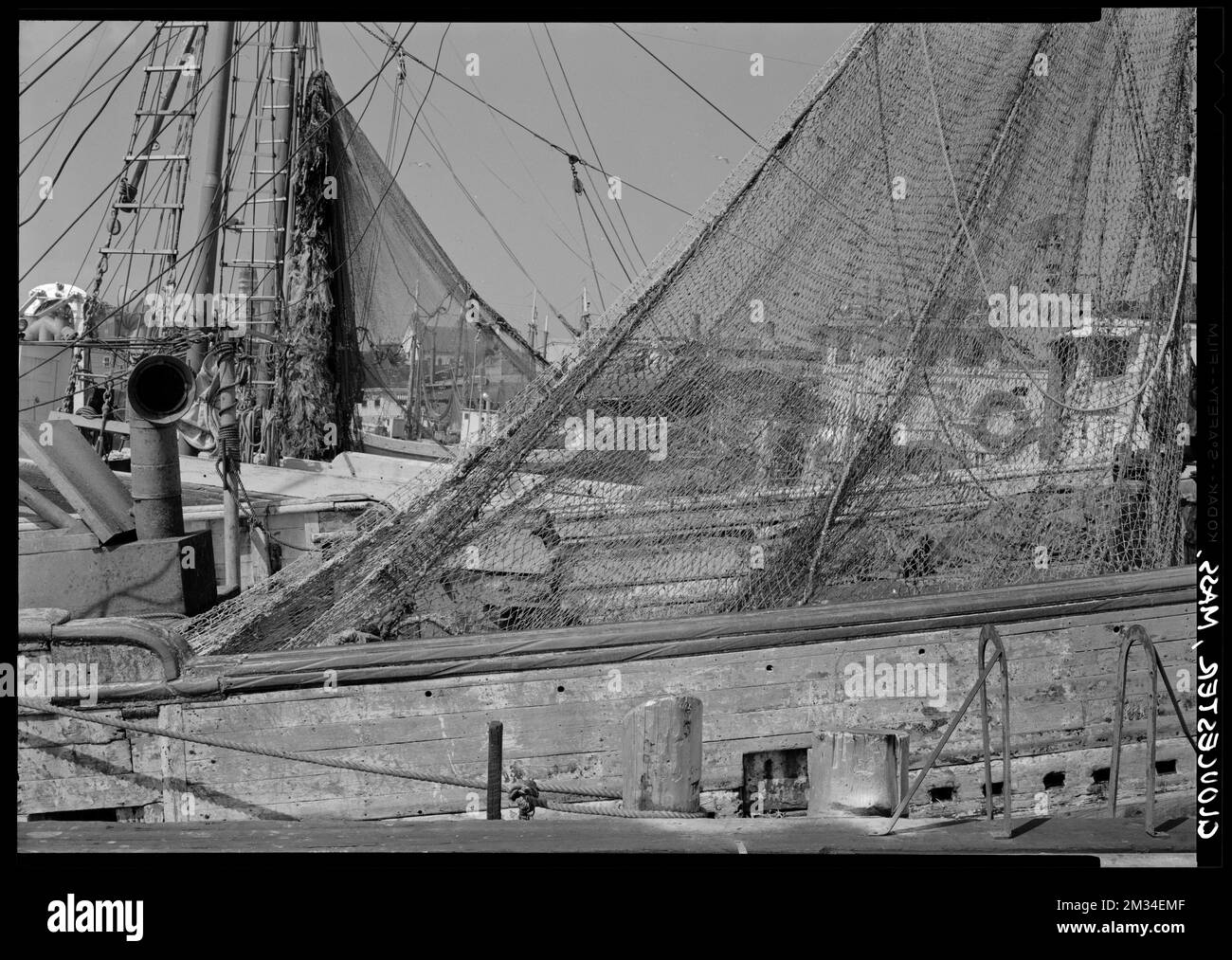 Gloucester, Fish nets , Ship equipment & rigging. Samuel Chamberlain ...