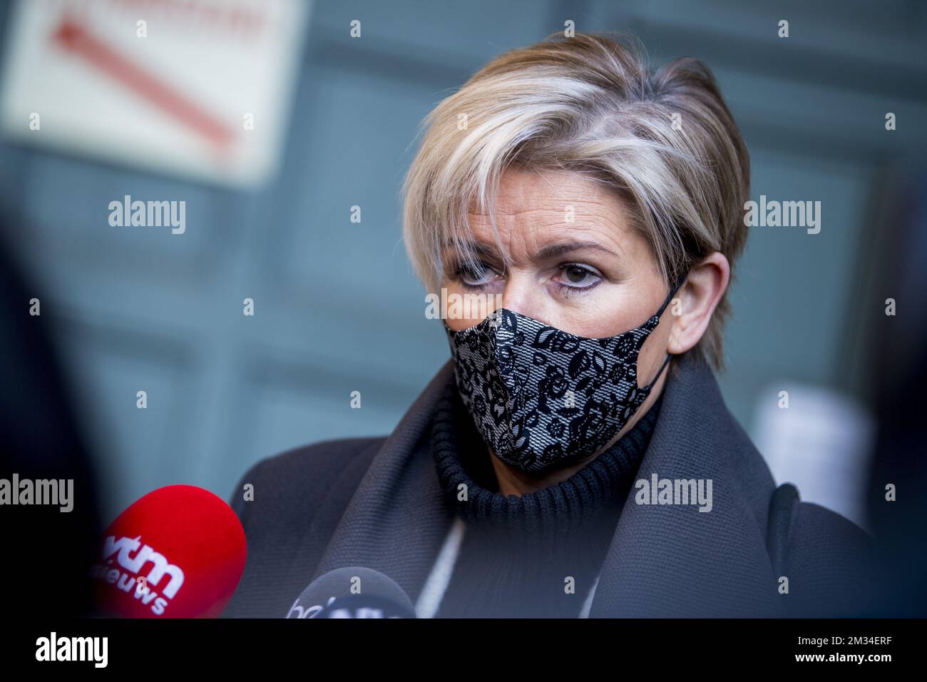 lawyer Christine Mussche pictured after a session of the Criminal Court ...