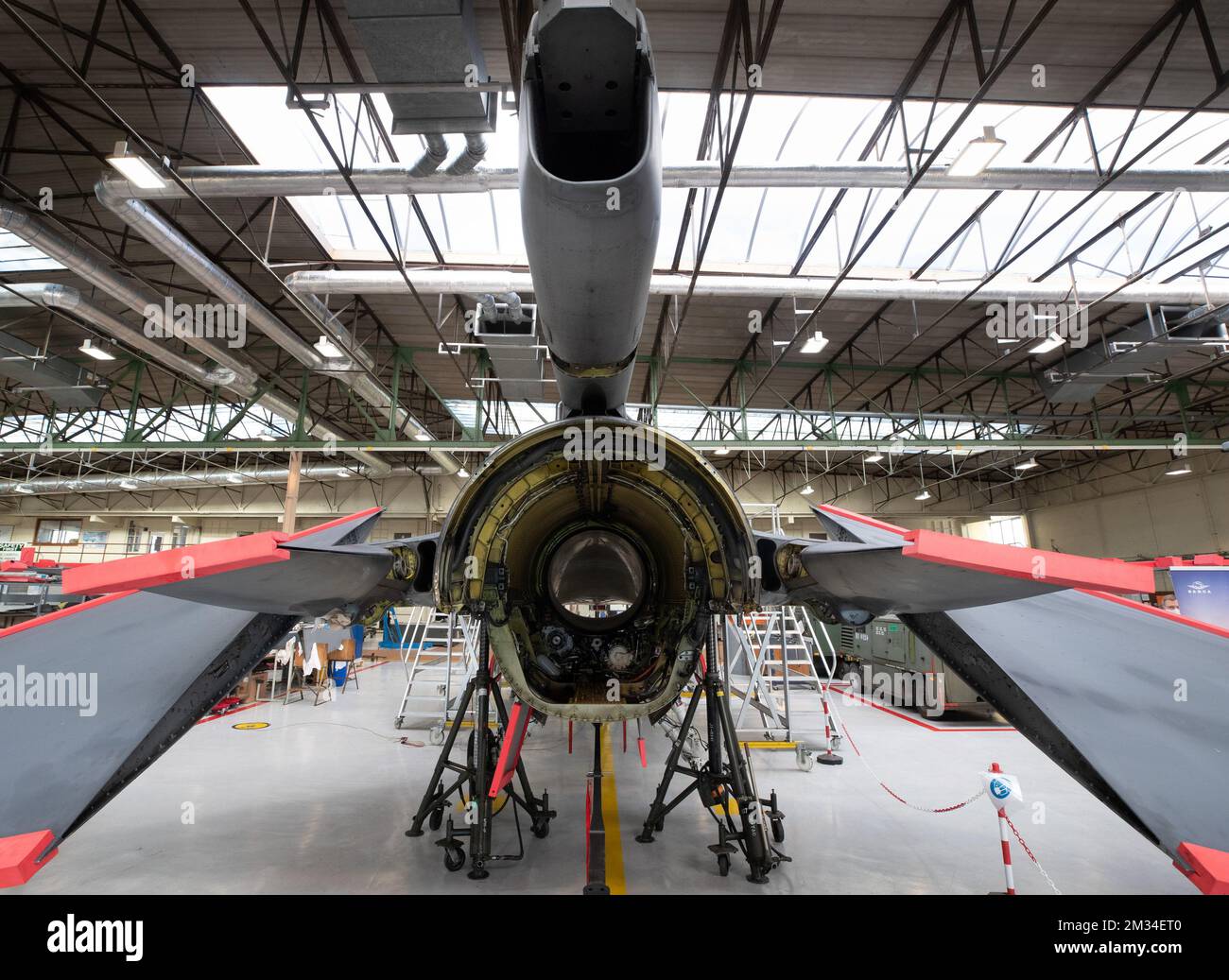 Illustration picture taken during the opening of aeronautic docks of ...