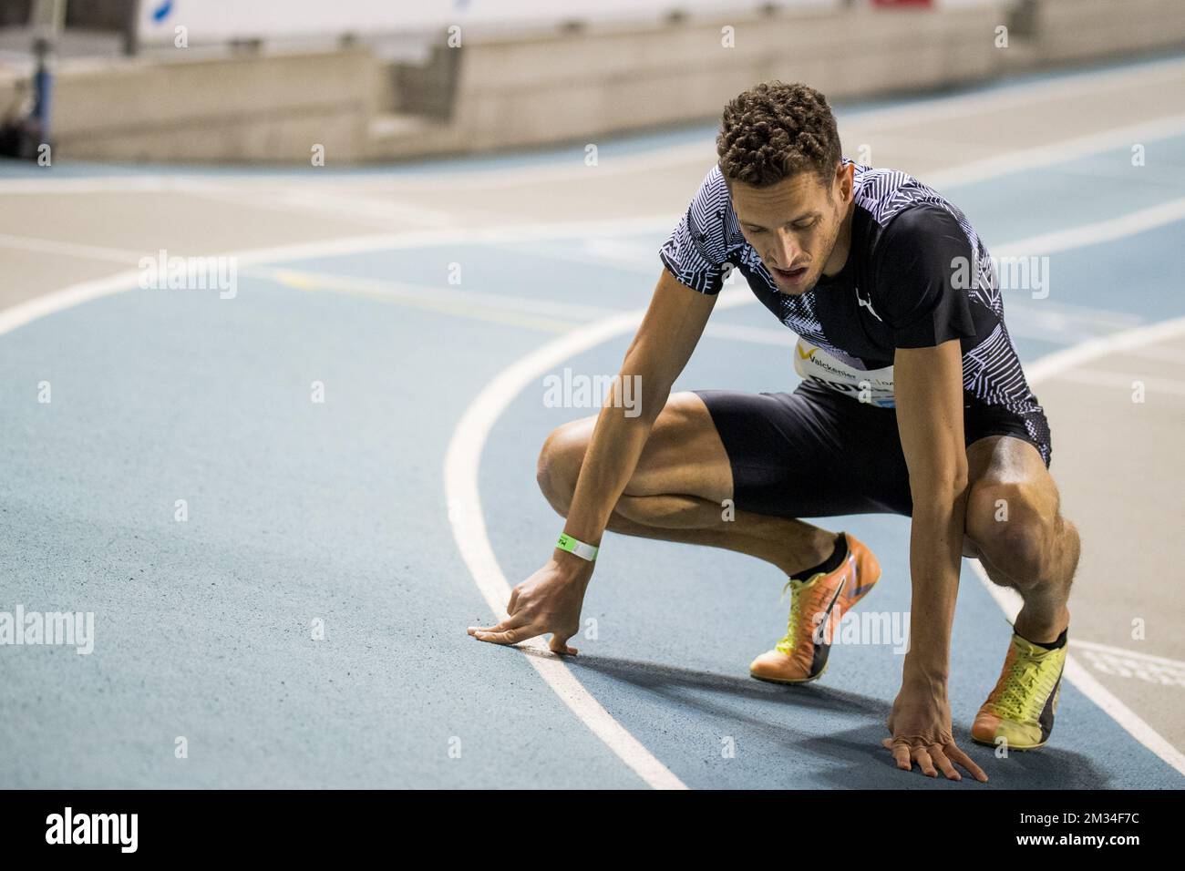 Belgian Dylan Borlee pictured after the IFAM Indoor, IAAF Indoor Tour ...