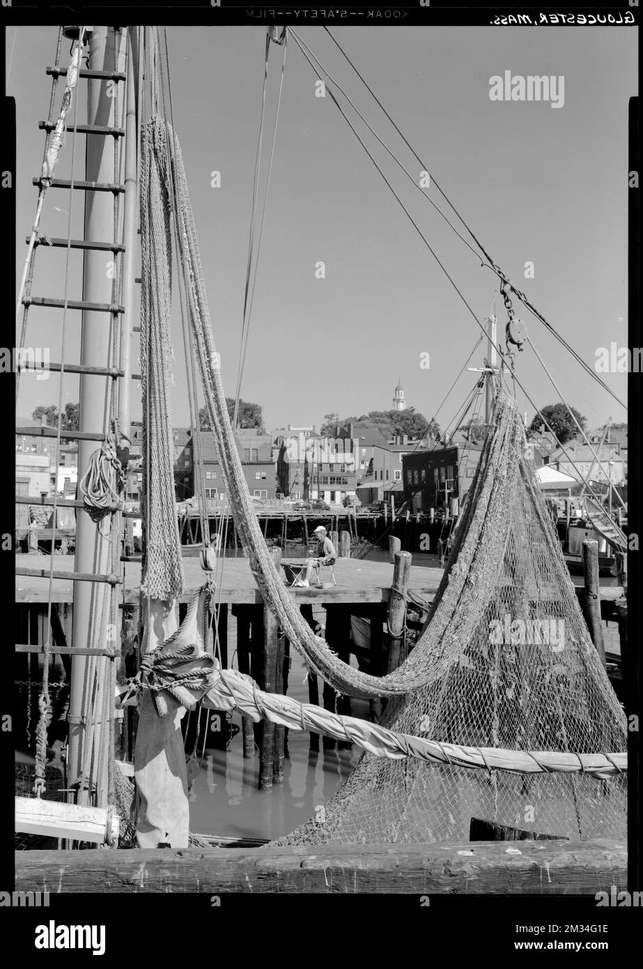Gloucester, marine , Harbors, Piers & wharves, Ship equipment & rigging ...