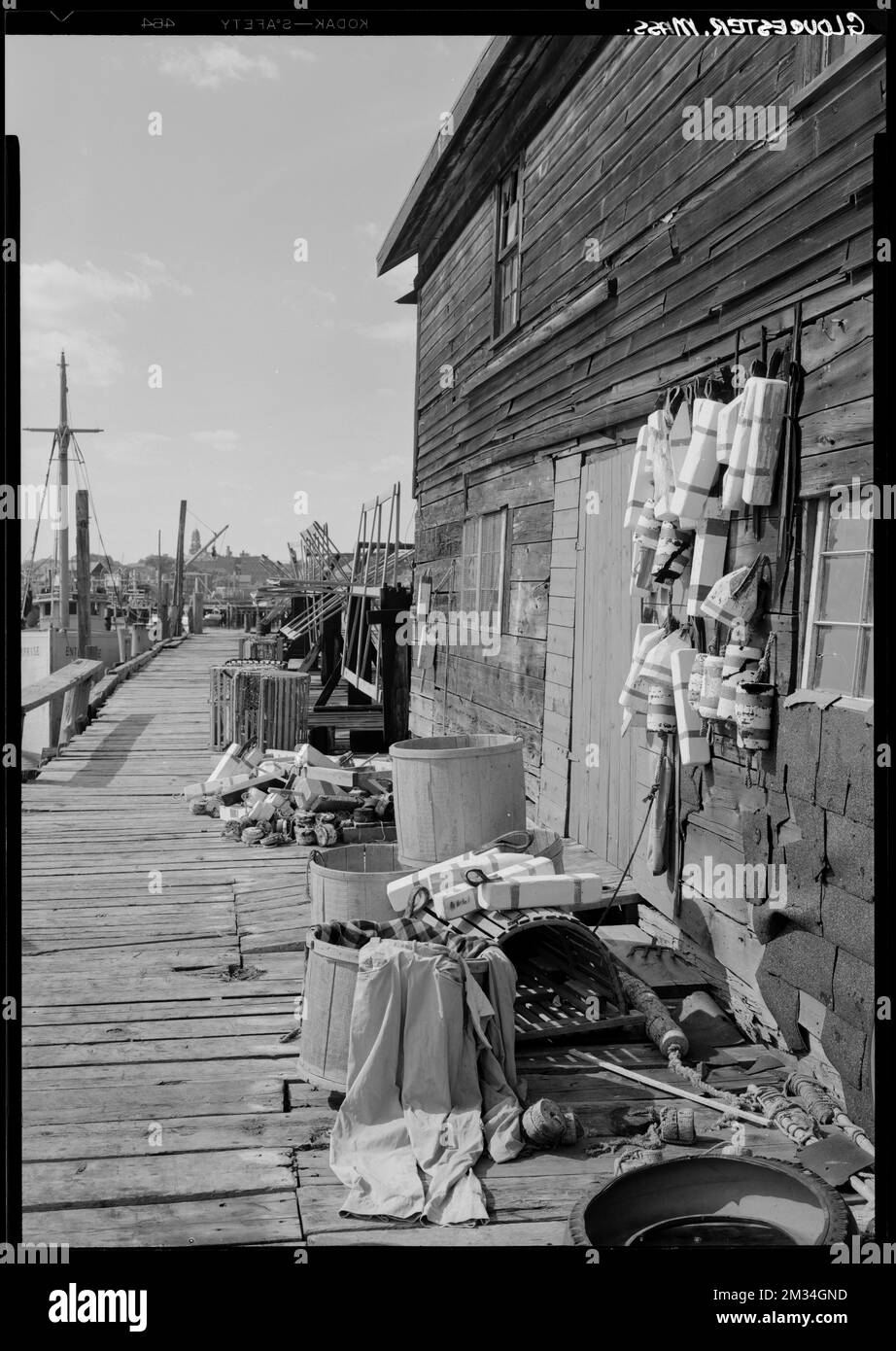 Gloucester, marine , Piers & wharves, Buildings, Buoys. Samuel ...