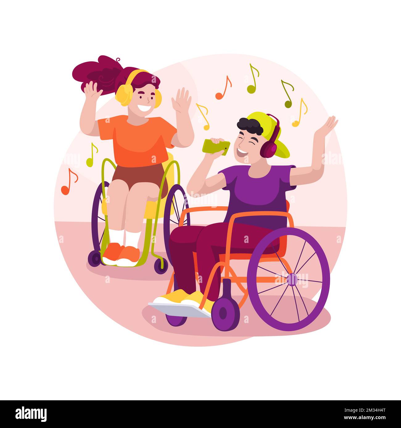 Illustration kids listening story hi-res stock photography and images ...