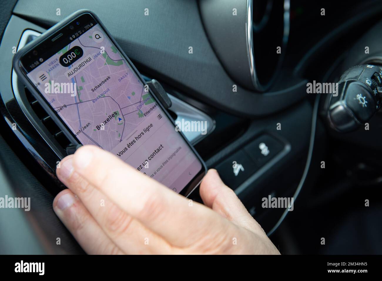 Illustration picture shows the VTC Mobile Application System, in ...