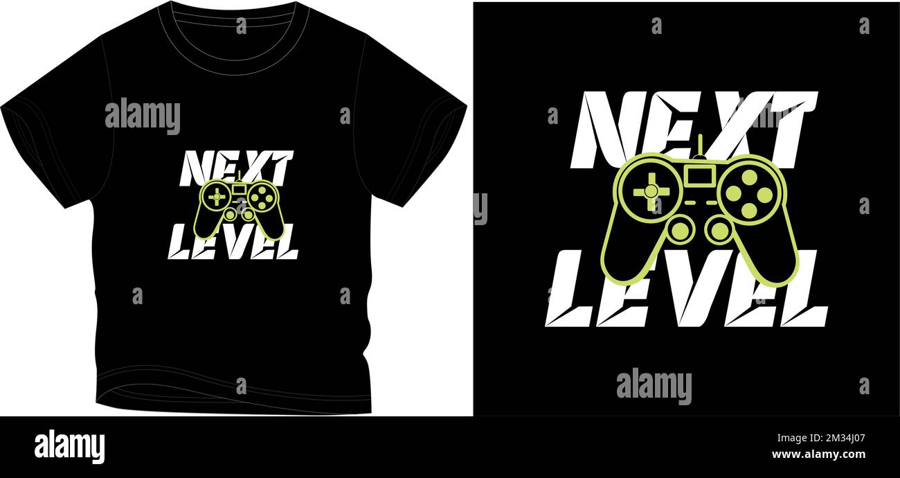 next level t shirt graphic design vector illustration digital file ...