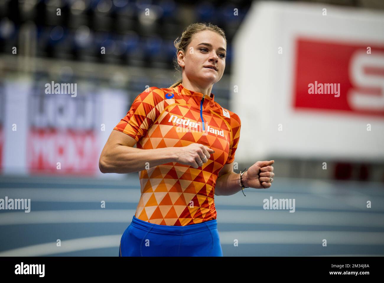 Lisanne De Witte pictured in action during a training session ahead of ...