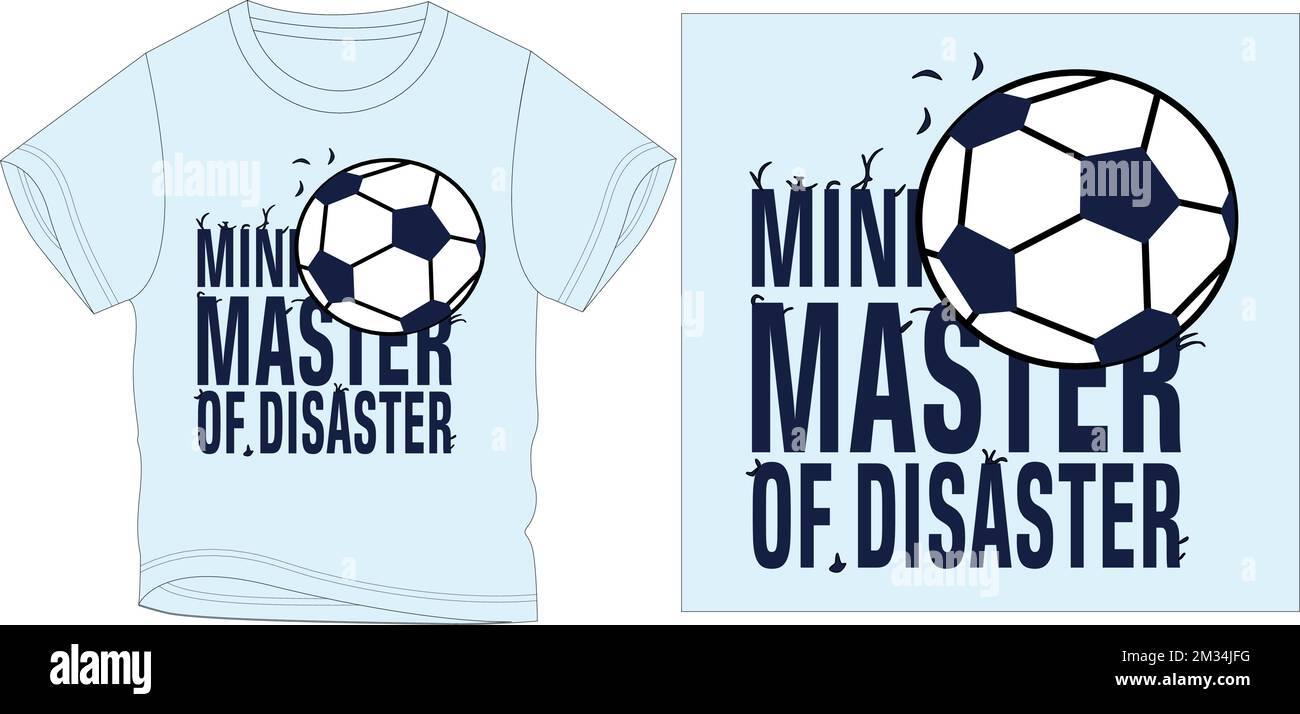 mini master of disaster t shirt graphic design vector illustration ...