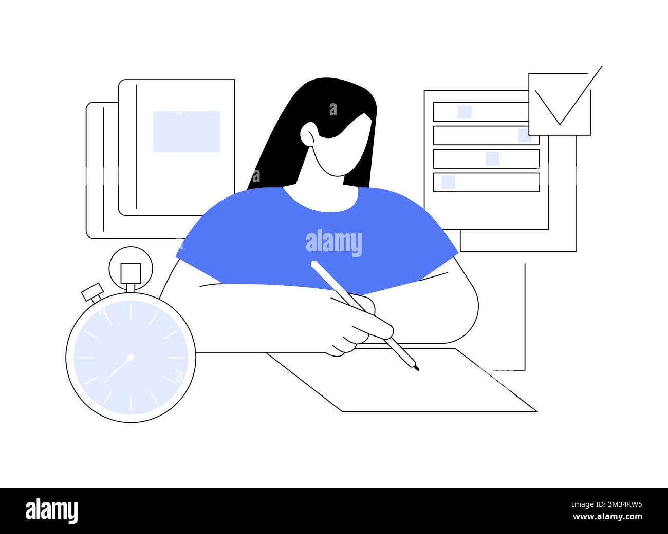 Exams and tests abstract concept vector illustration Stock Vector Image ...