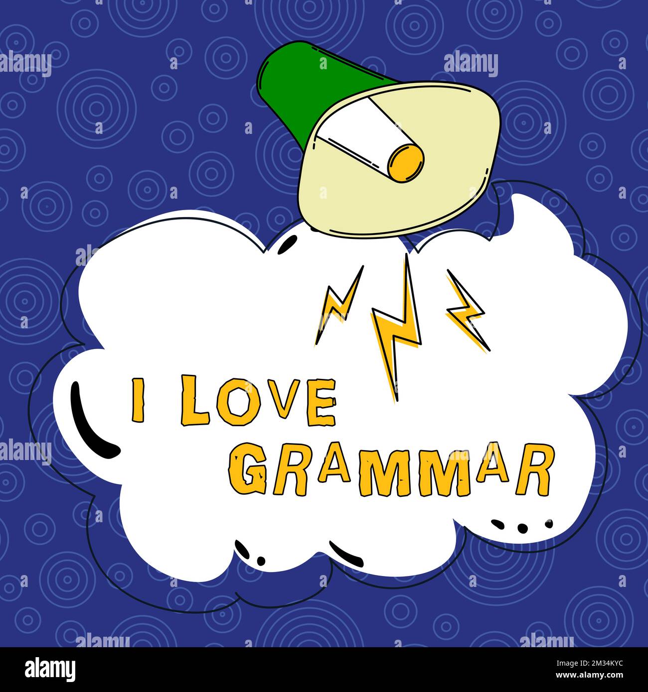 Handwriting text I Love Grammar. Word for act of admiring system and ...