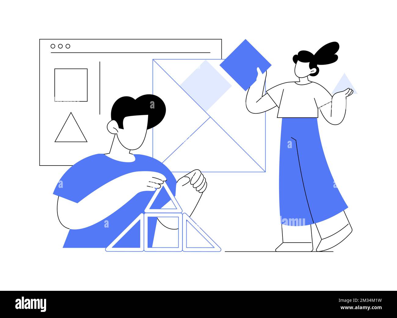 Educational game abstract concept vector illustration Stock Vector ...