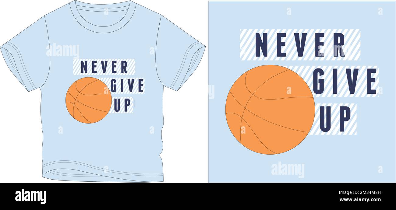 never give up t shirt graphic design vector illustration digital file ...