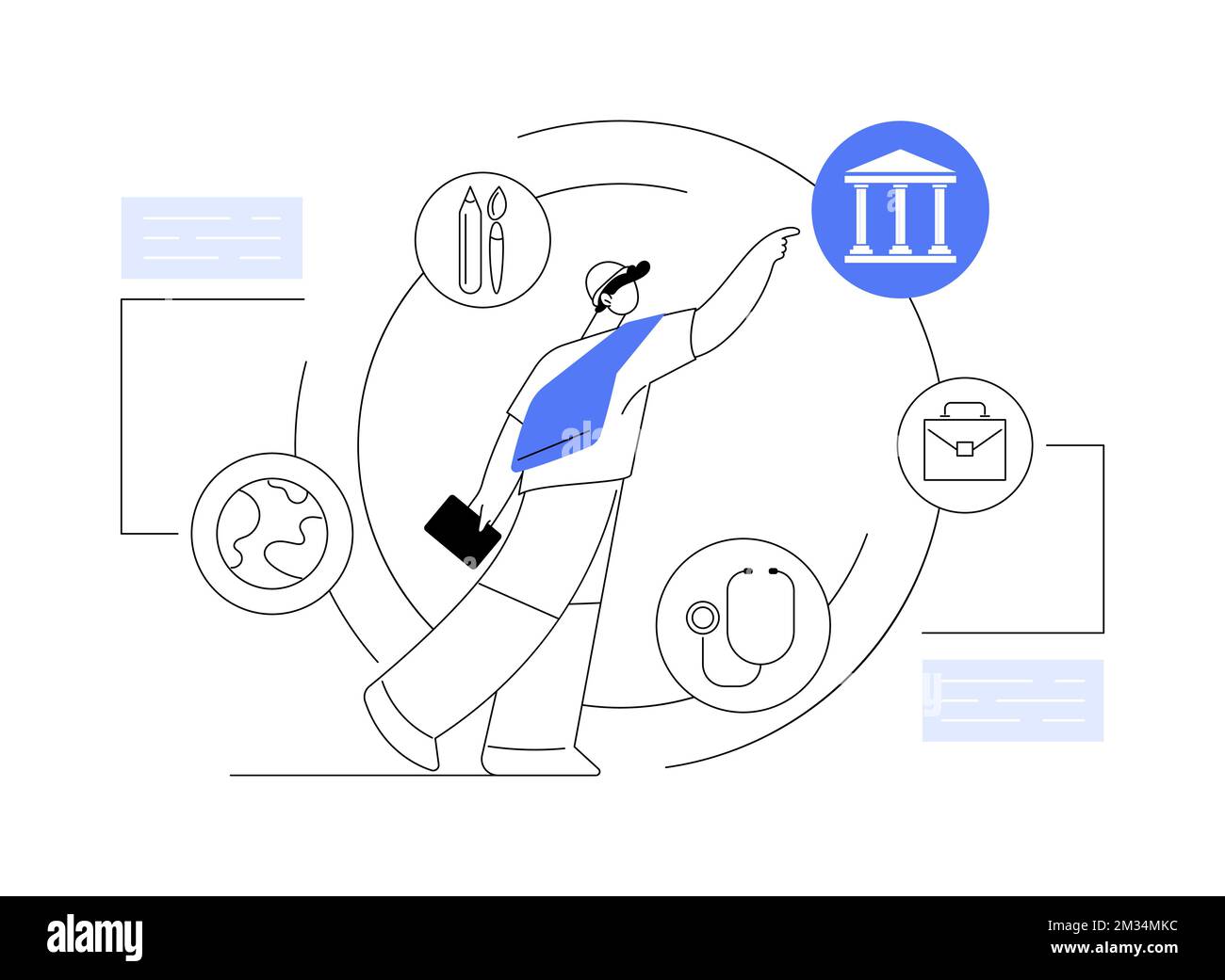 College choice abstract concept vector illustration Stock Vector Image ...