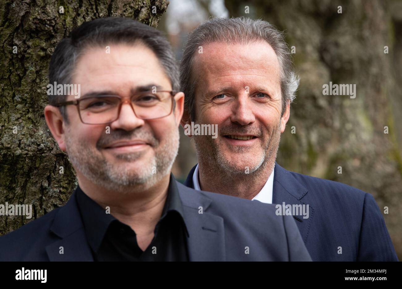 Univercells Co-founder Jose Castillo (L) and Univercells CEO and co ...