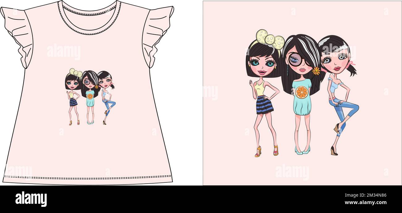 Fashion illustration garment hi-res stock photography and images - Alamy