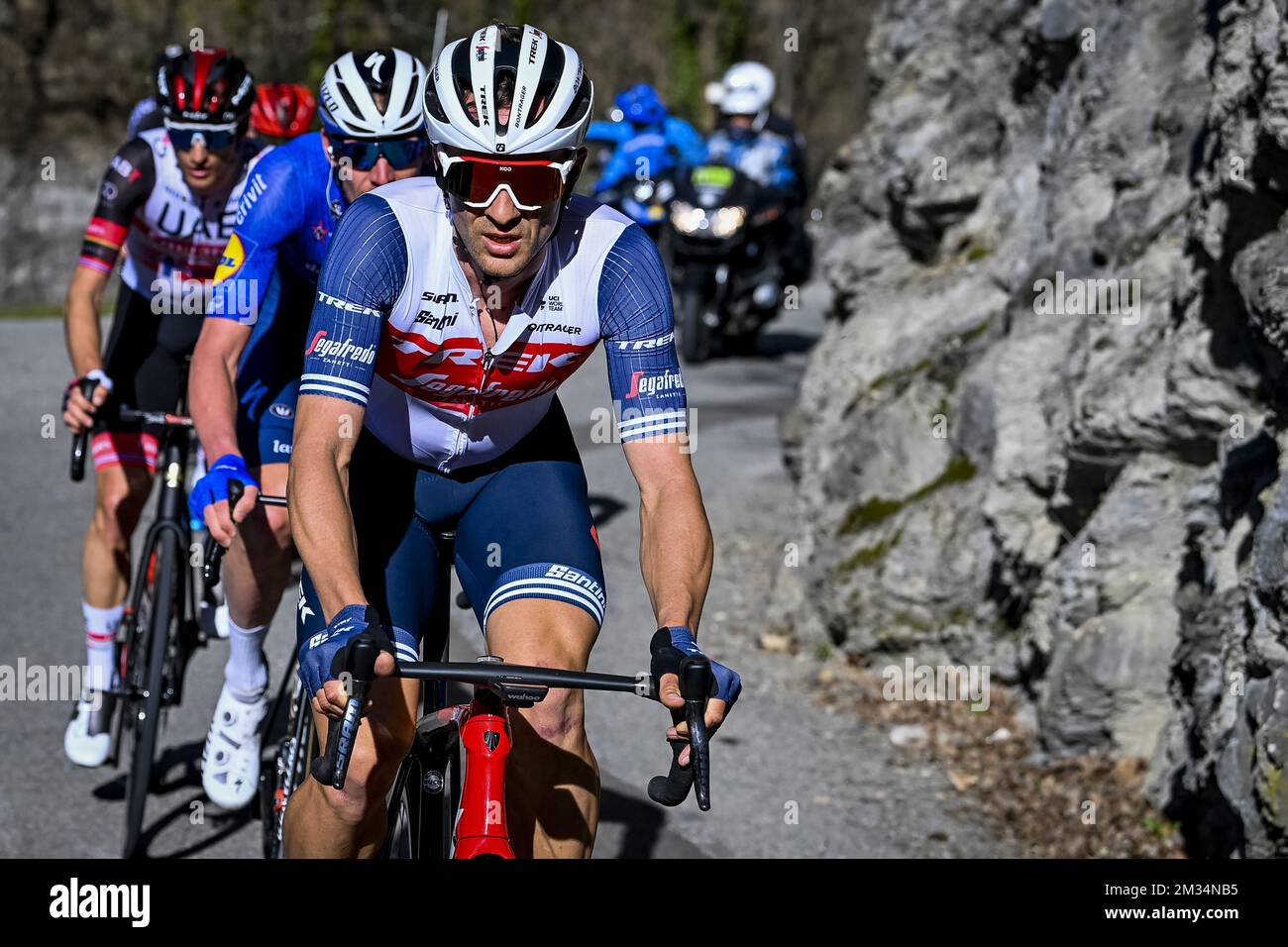 Belgian Edward Theuns of Trek-Segafredo pictured in action during the ...