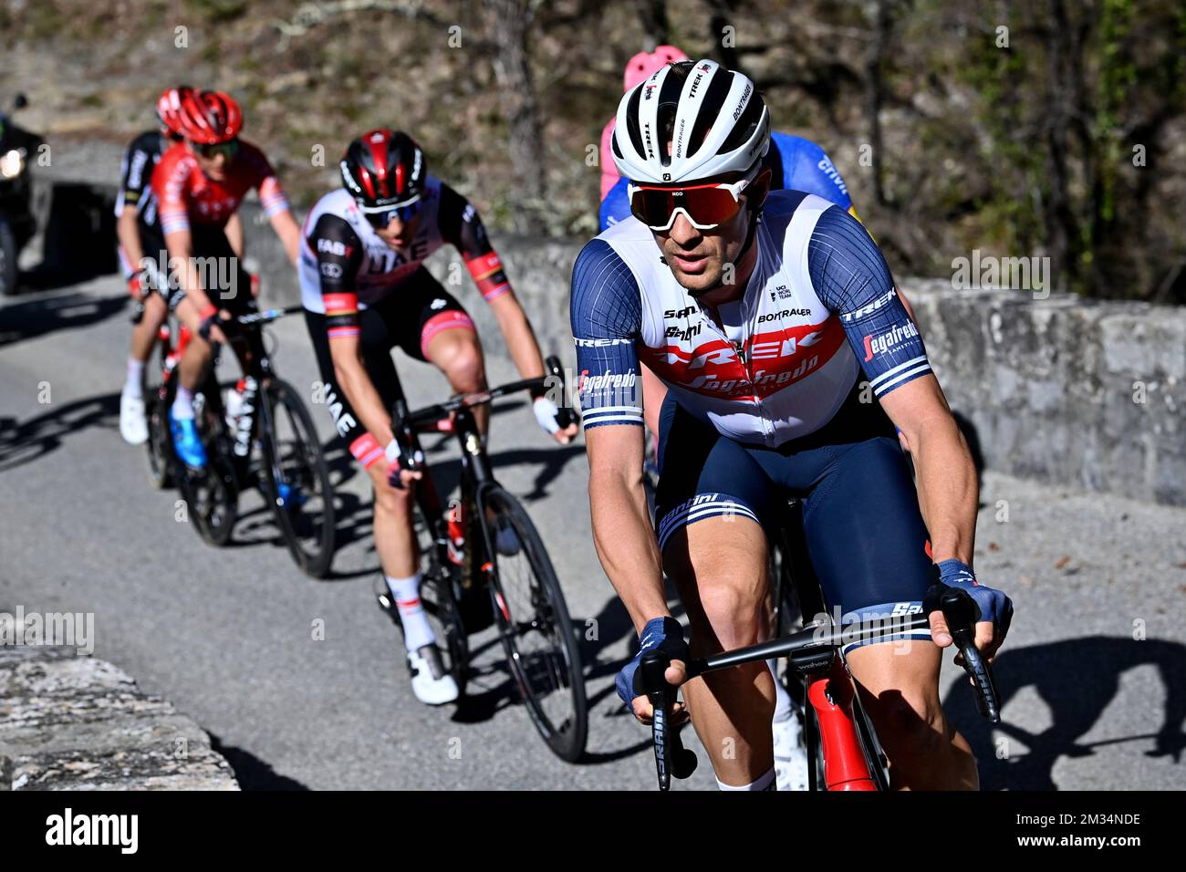 Belgian Edward Theuns of Trek-Segafredo pictured in action during the ...