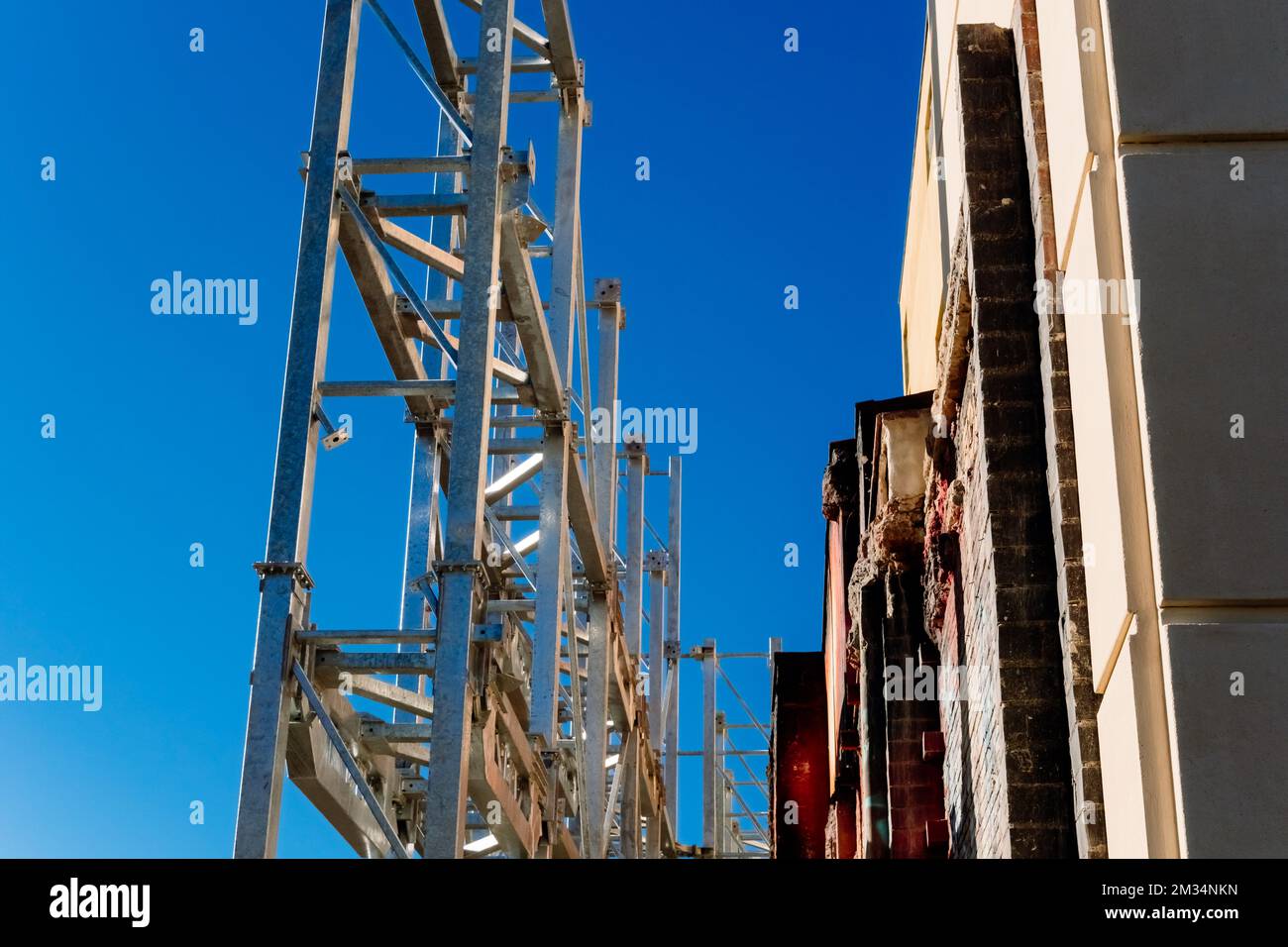 Barcelona, Spain - December 12, 2022: Metal support structure of large ...