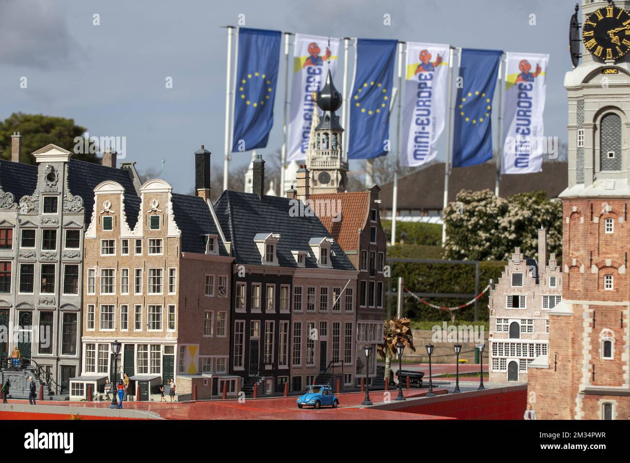 Illustration picture shows the Mini-Europa park logo at the 'Mini ...