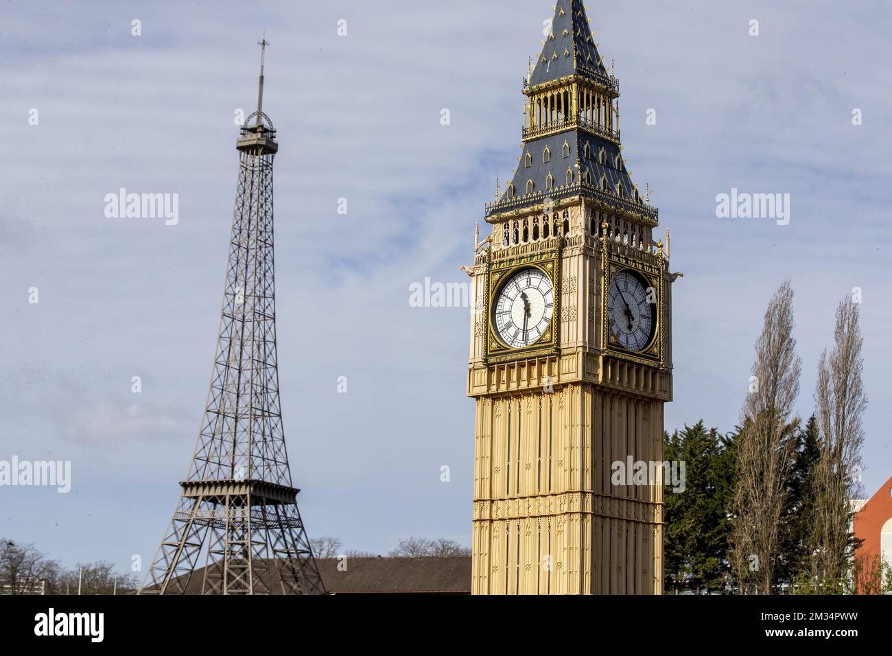 Illustration picture shows the 'Mini-Europa' park in Brussels featuring ...
