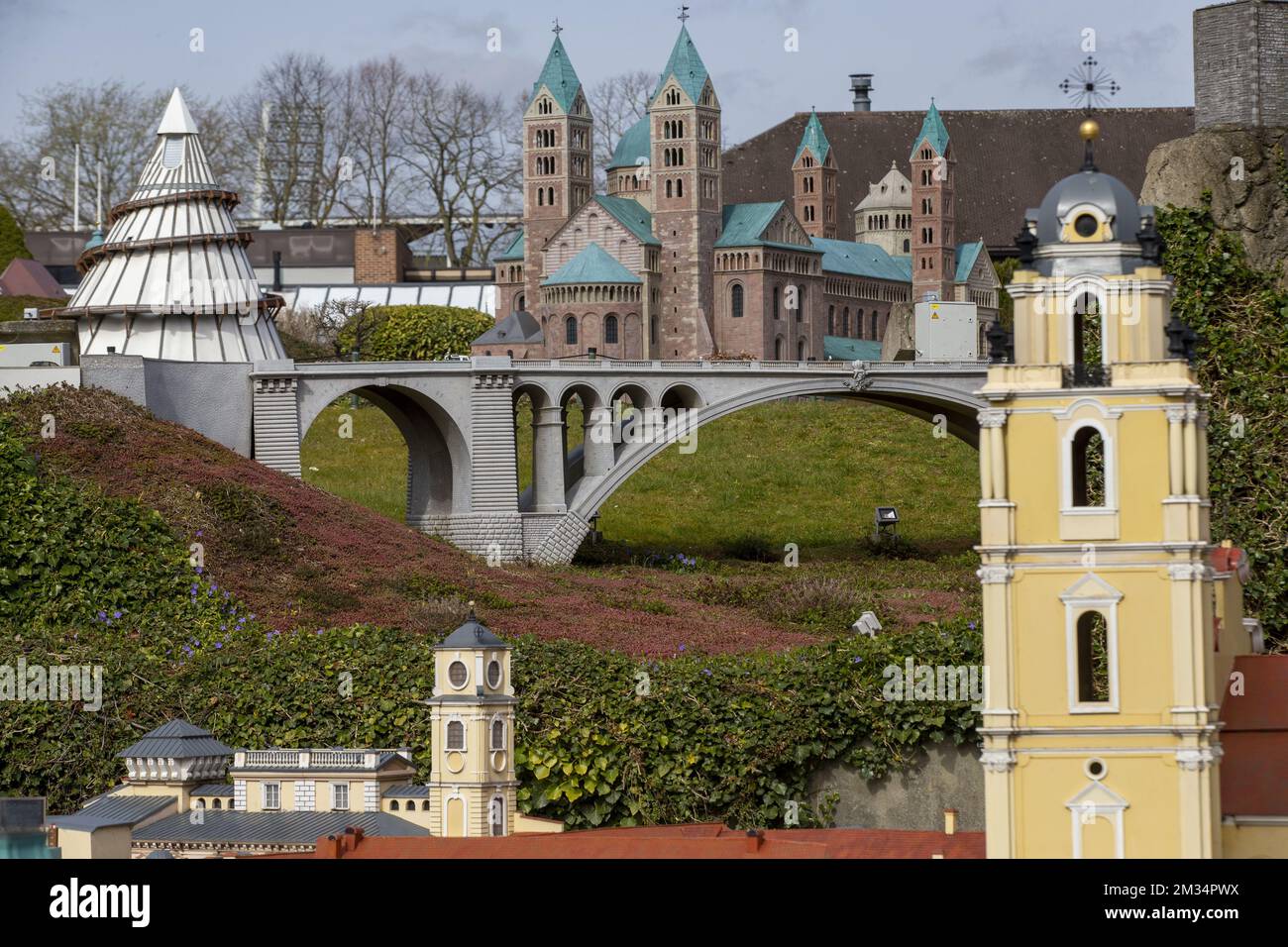 Illustration picture shows the 'Mini-Europa' park in Brussels featuring ...