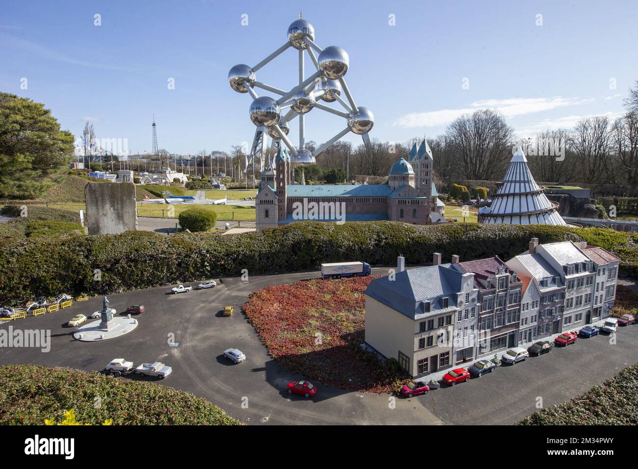 Illustration picture shows the 'Mini-Europa' park in Brussels featuring ...