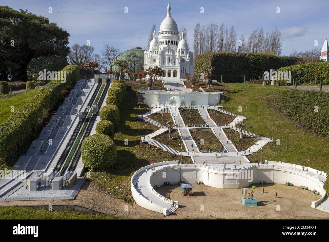 Illustration picture shows the 'Mini-Europa' park in Brussels featuring ...