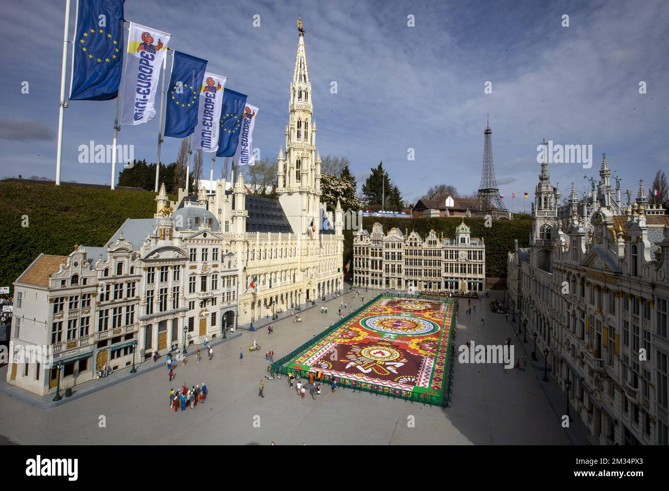 Illustration picture shows the 'Mini-Europa' park in Brussels featuring ...
