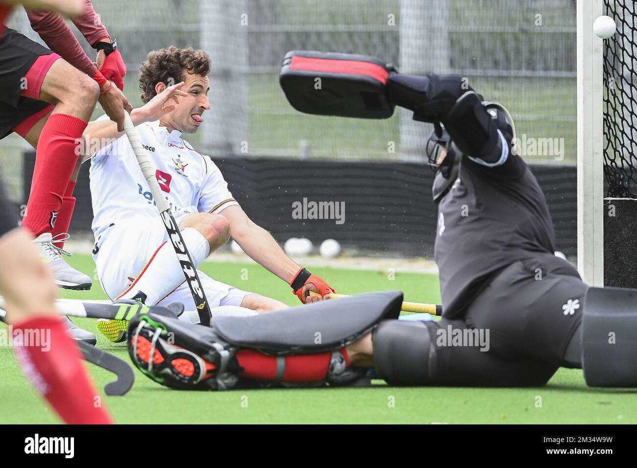 Belgium's Florent van Aubel pictured in action during a friendly hockey ...