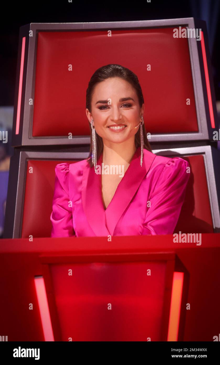 Singer Typh Barrow poses for the photographer before the final of ...