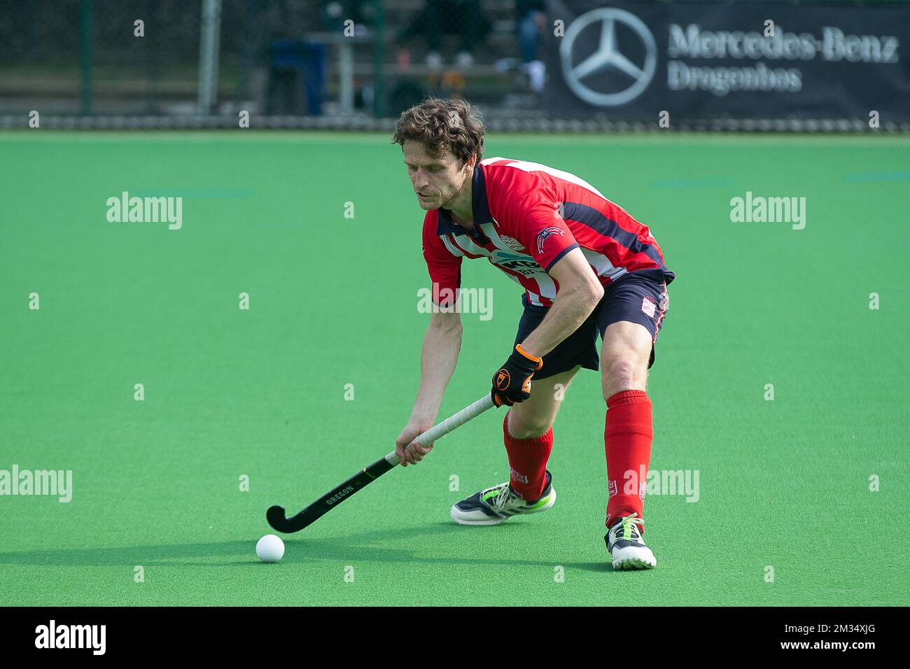 Leopold's Jean-Baptiste Forgues pictured in action during a hockey game ...