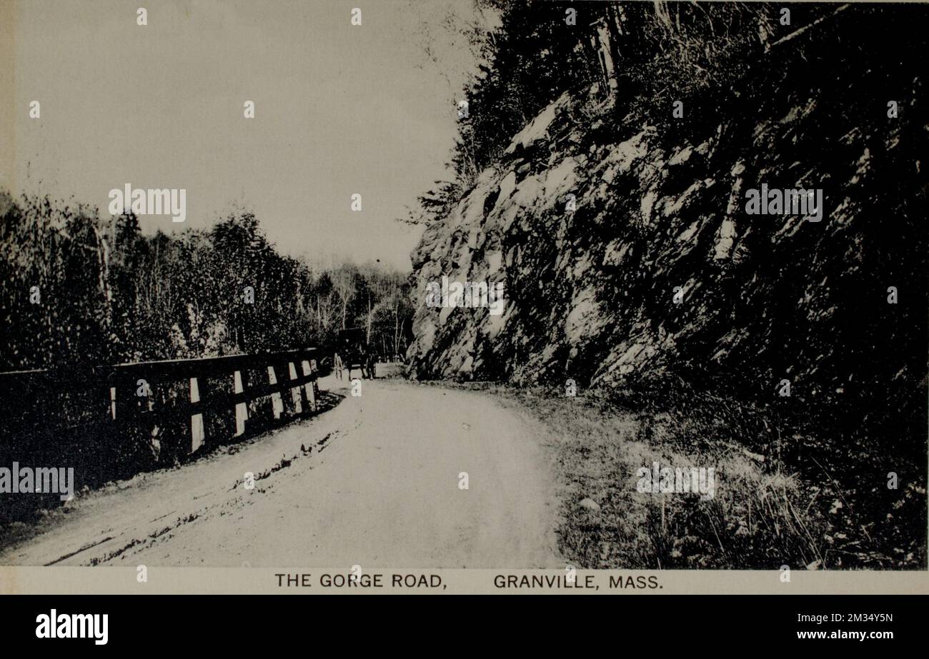 The Gorge Road, Granville , Roads, Carriages & coaches, Cliffs Stock ...