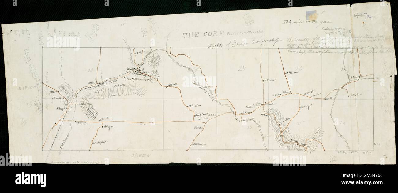 The Gore, part of Falls township, north of Green township , Falls Ohio ...
