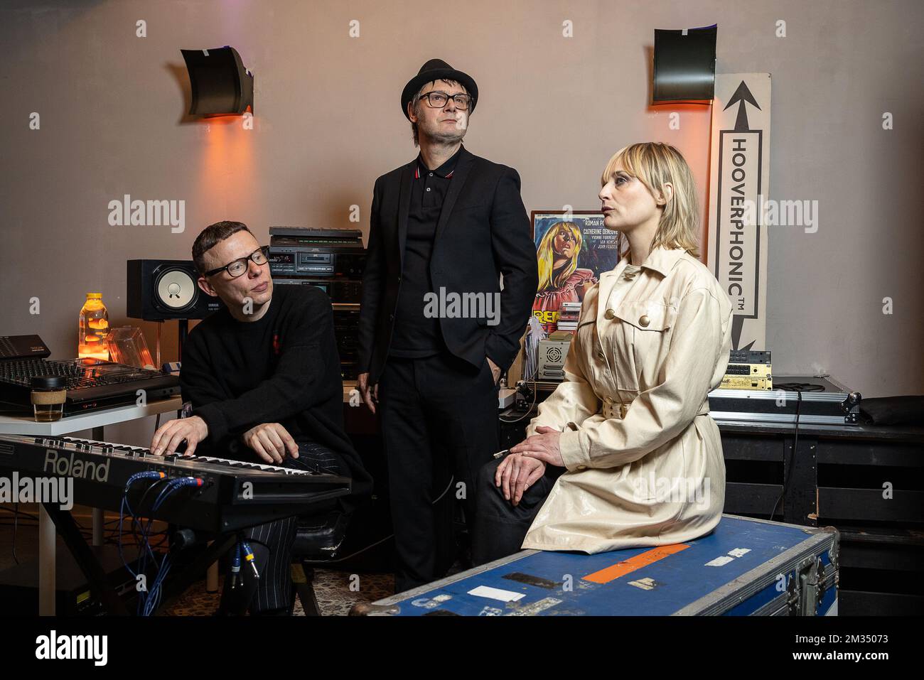 Hooverphonic's Alex Calier, Hooverphonic's Raymond Geerts and Singer ...