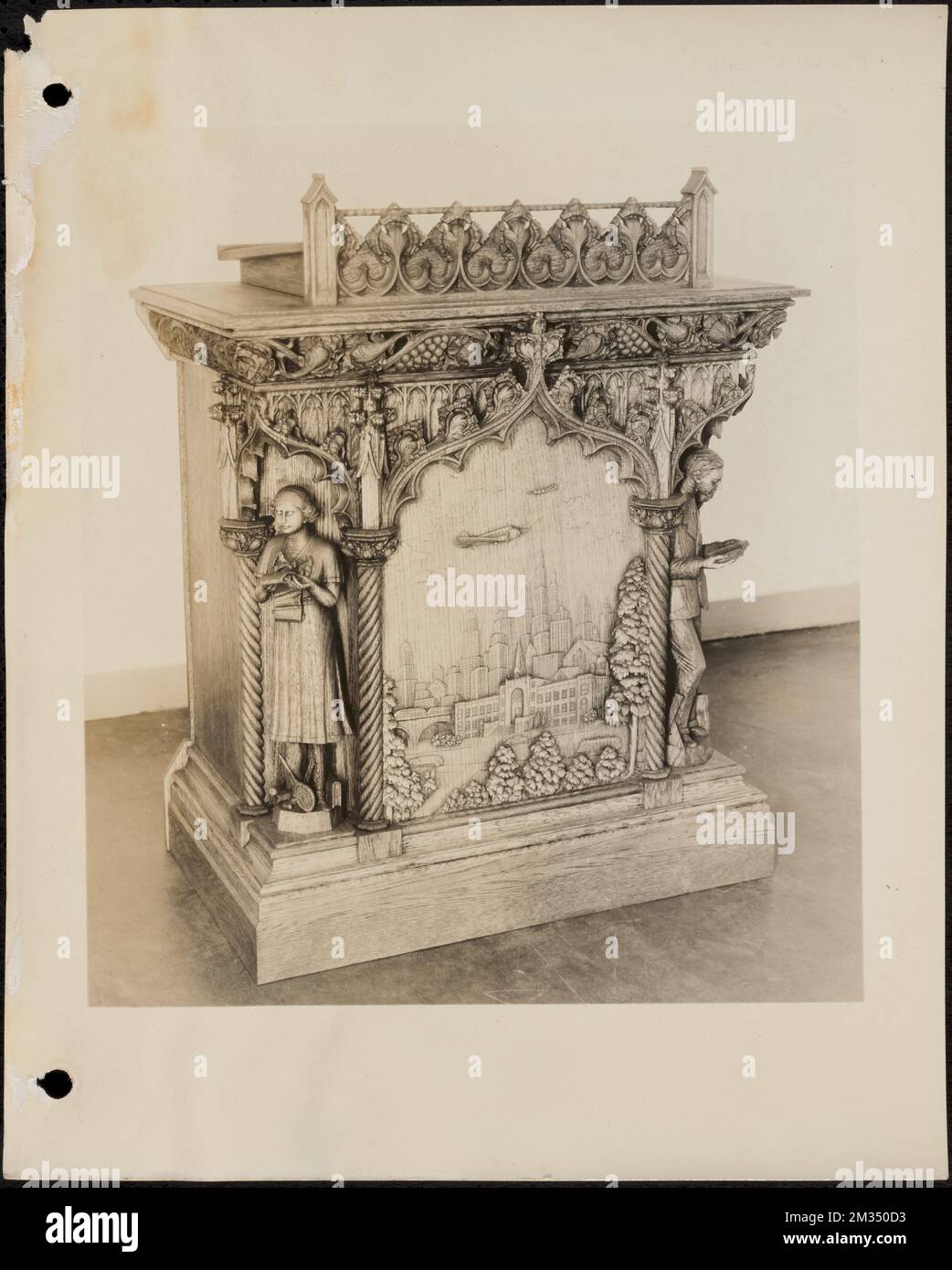 Gothic lectern , Lecterns. The Massachusetts WPA Federal Art Project ...