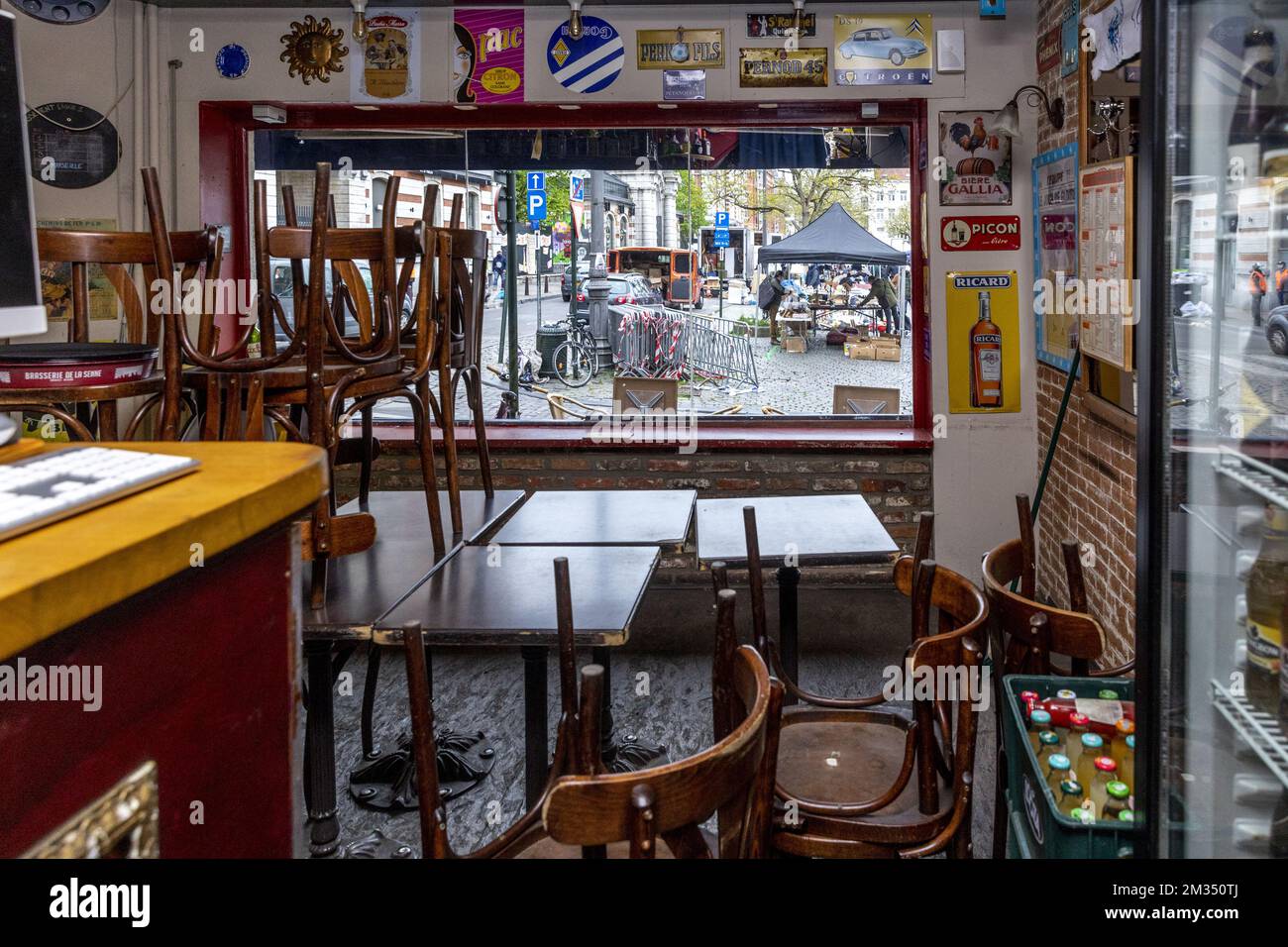 Illustration picture shows a bar in the neighbourhood of the popular ...